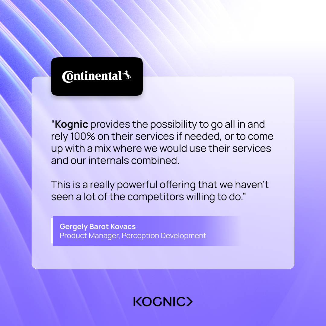 Continental's journey to faster, more flexible 3D ground truth with Kognic